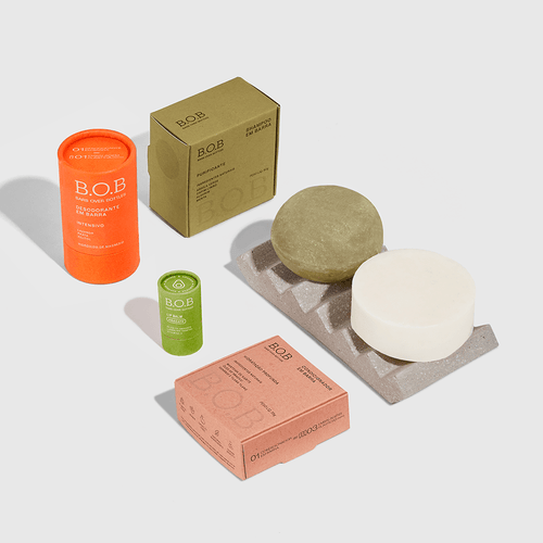 Kit Primeira Rotina Plastic Free | B.O.B